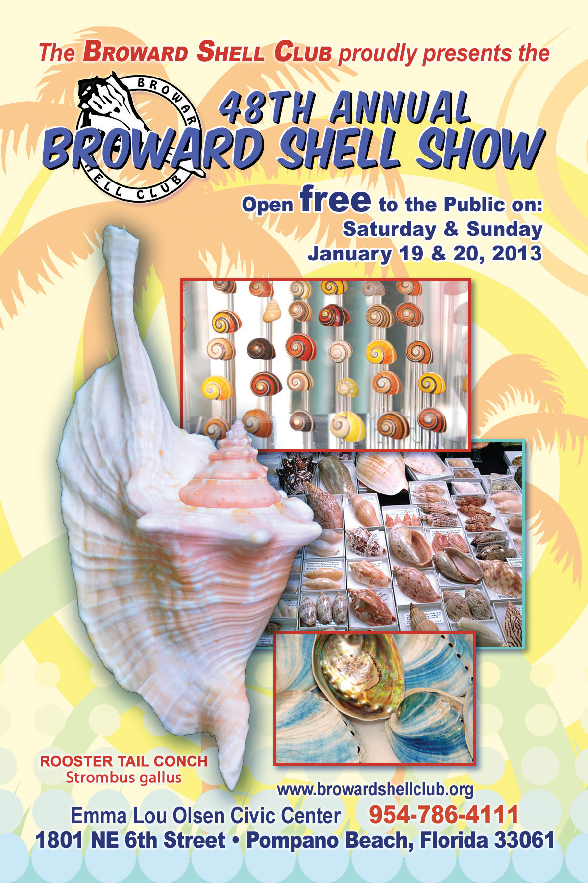 2013 SHELL SHOW FLYER – Broward Shell Club