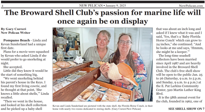 Broward Shell Club – Pompano Beach, Broward County, Florida